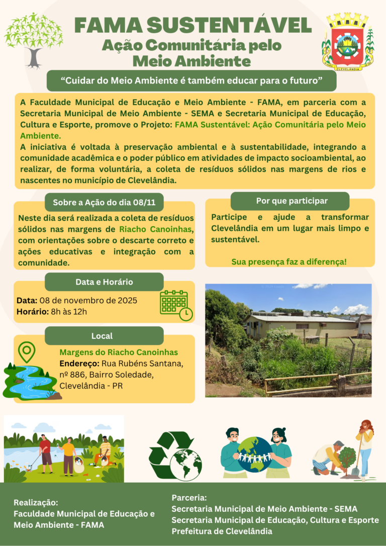 Faculdade Municipal de Educação e Meio Ambiente – FAMA – Meio Ambiente ...